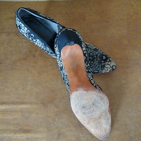 DeLiso Debs | Shoes | Vintage High Heels 96s Sheer Floral | Poshmark